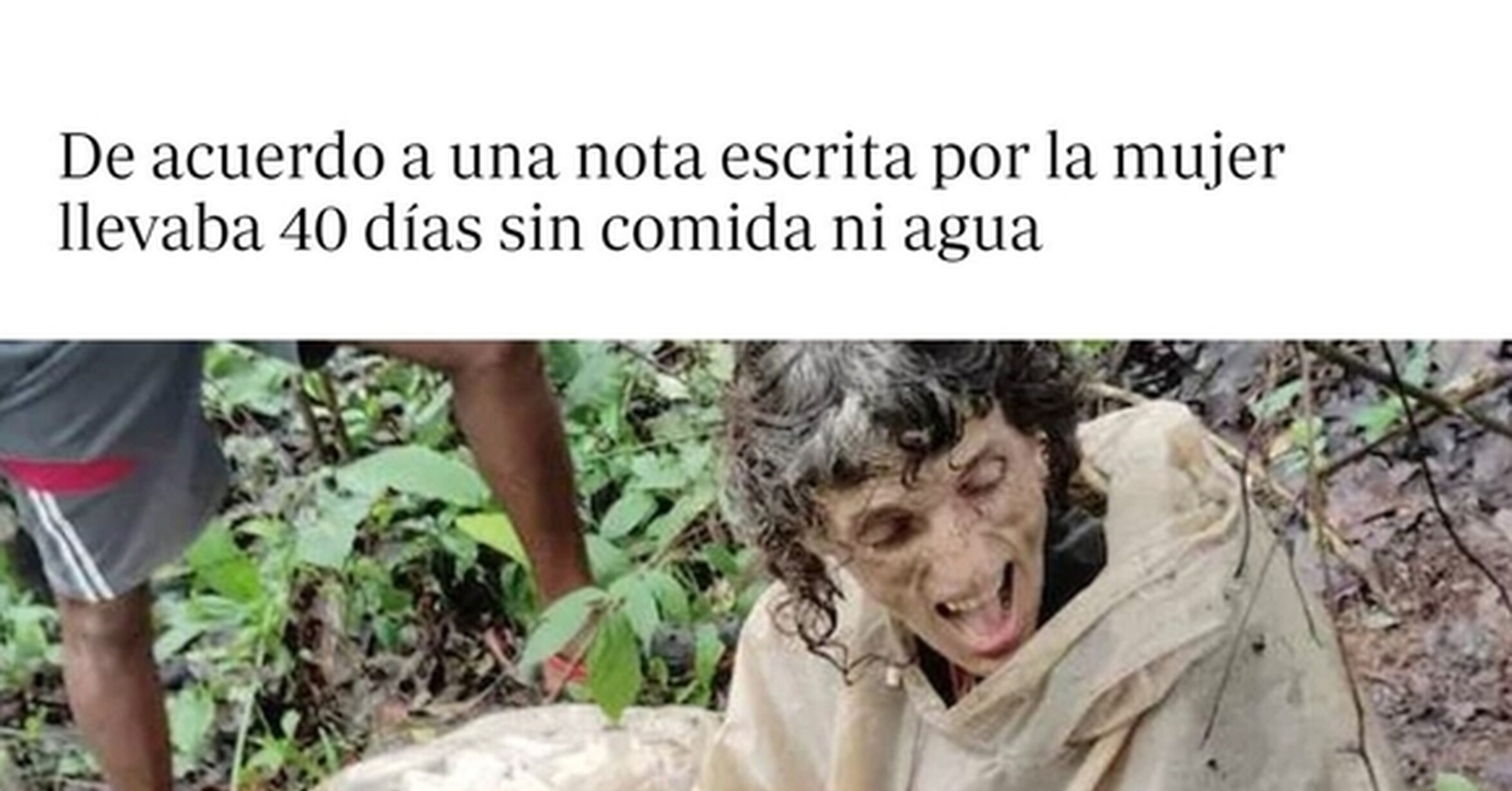 ¡Cuánta razón! / 40 días sin comida ni agua