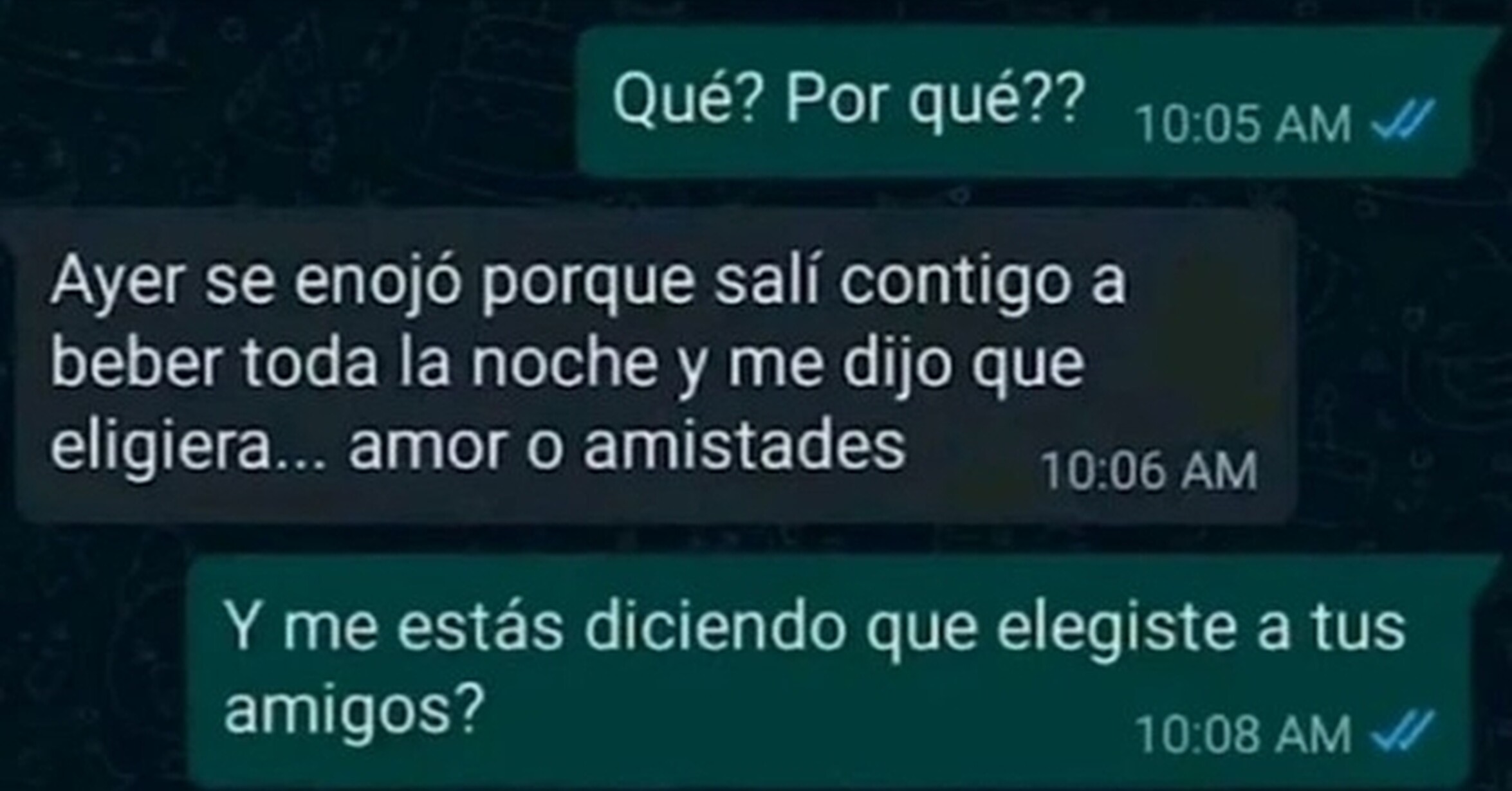 ¡Cuánta razón! / Obligado a elegir