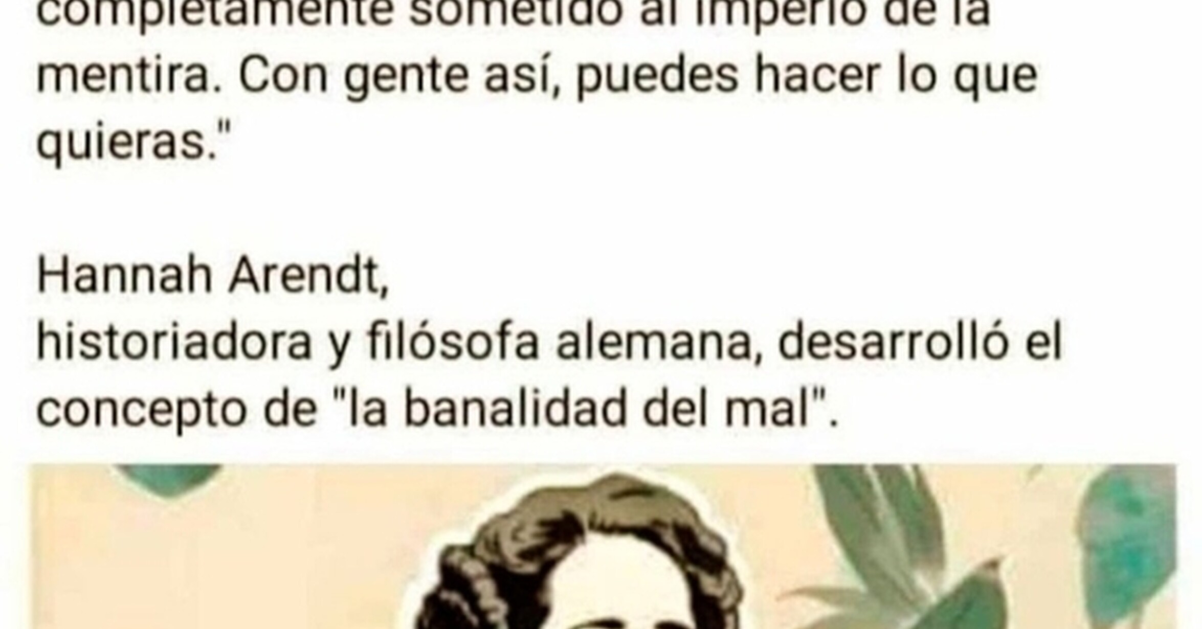 ¡Cuánta razón! / El poder de la mentira