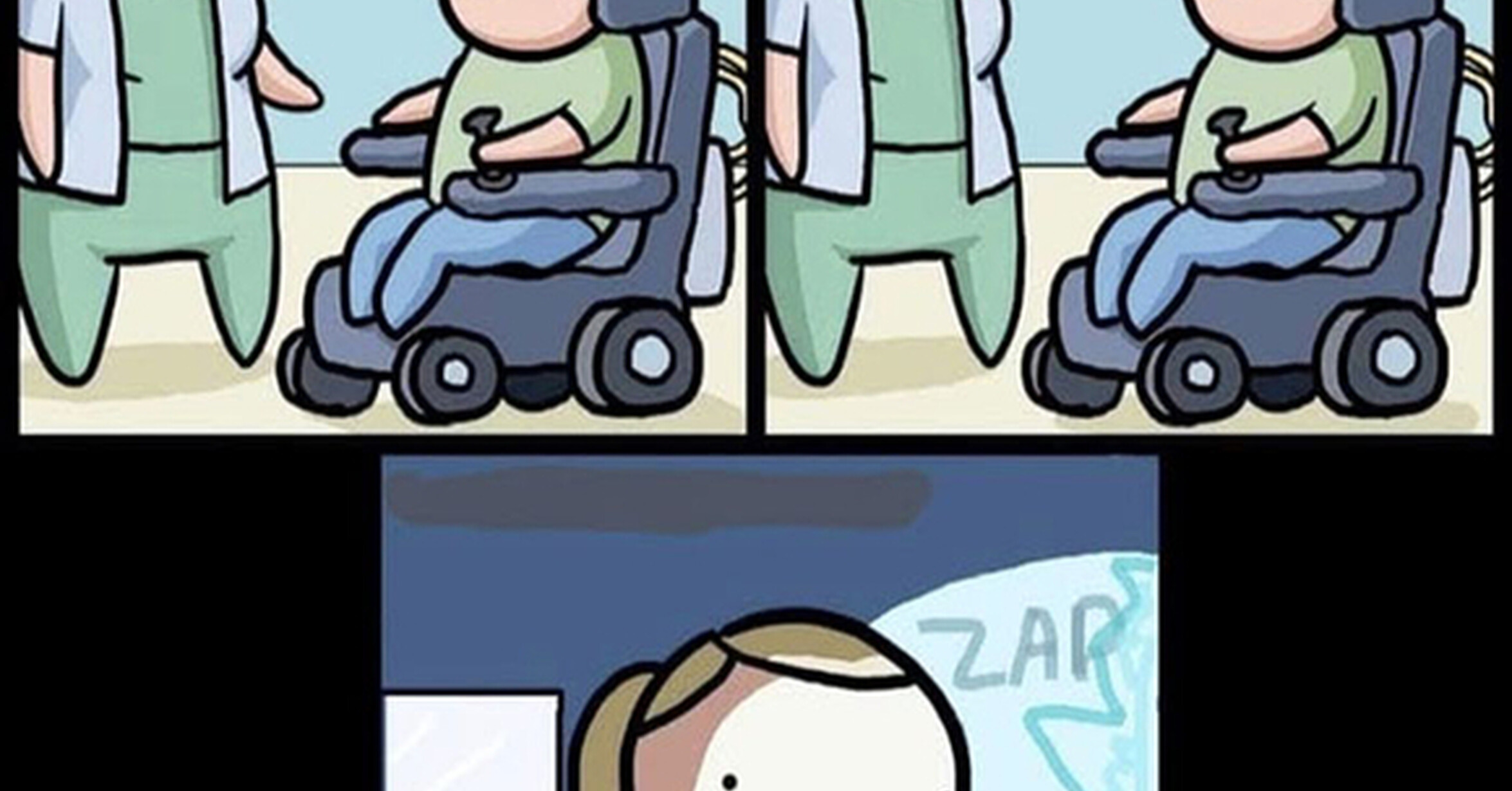 ¡Cuánta razón! / Contento con su nueva silla