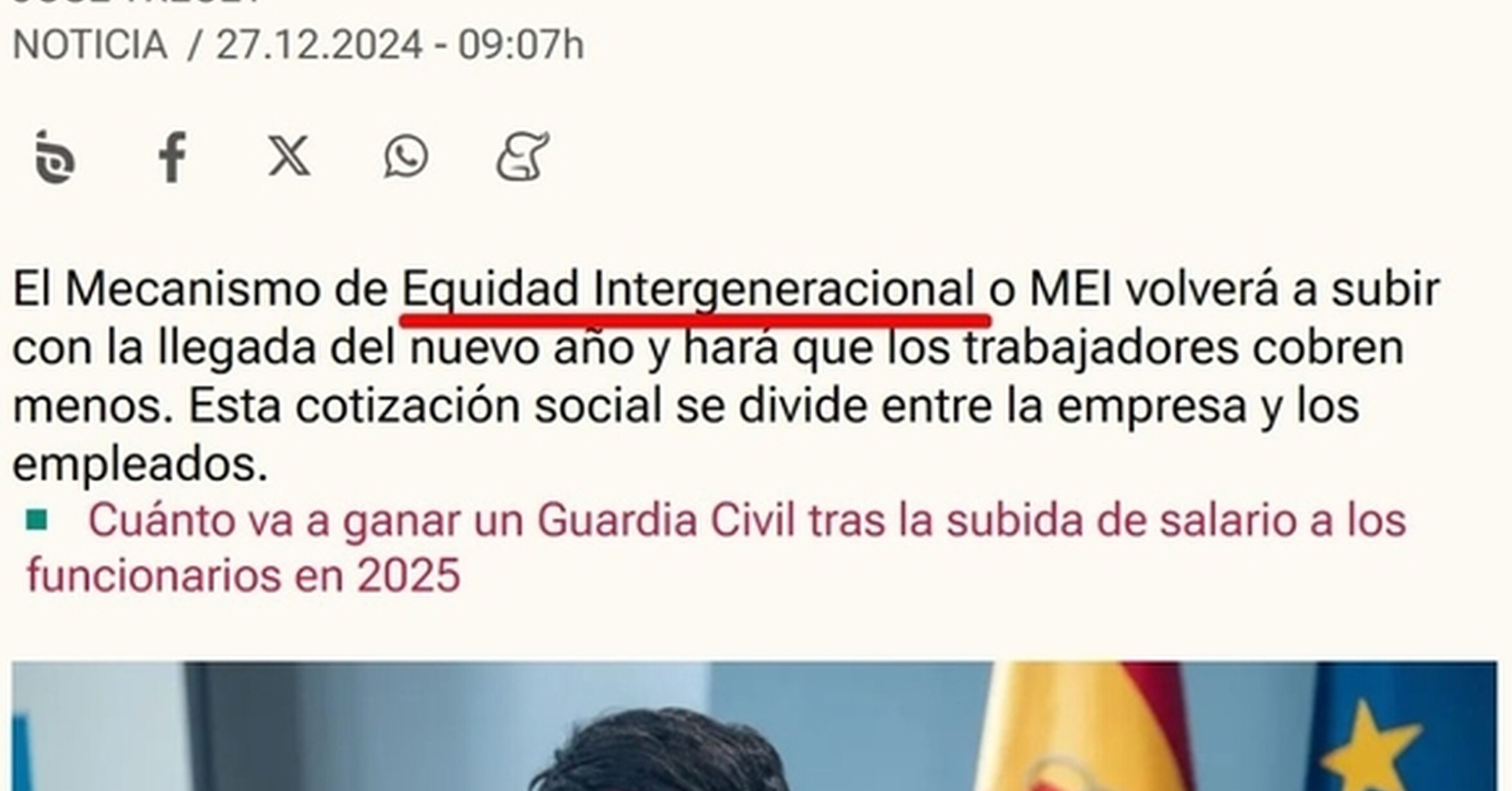 ¡Cuánta razón! / Nuevo sablazo para 2025