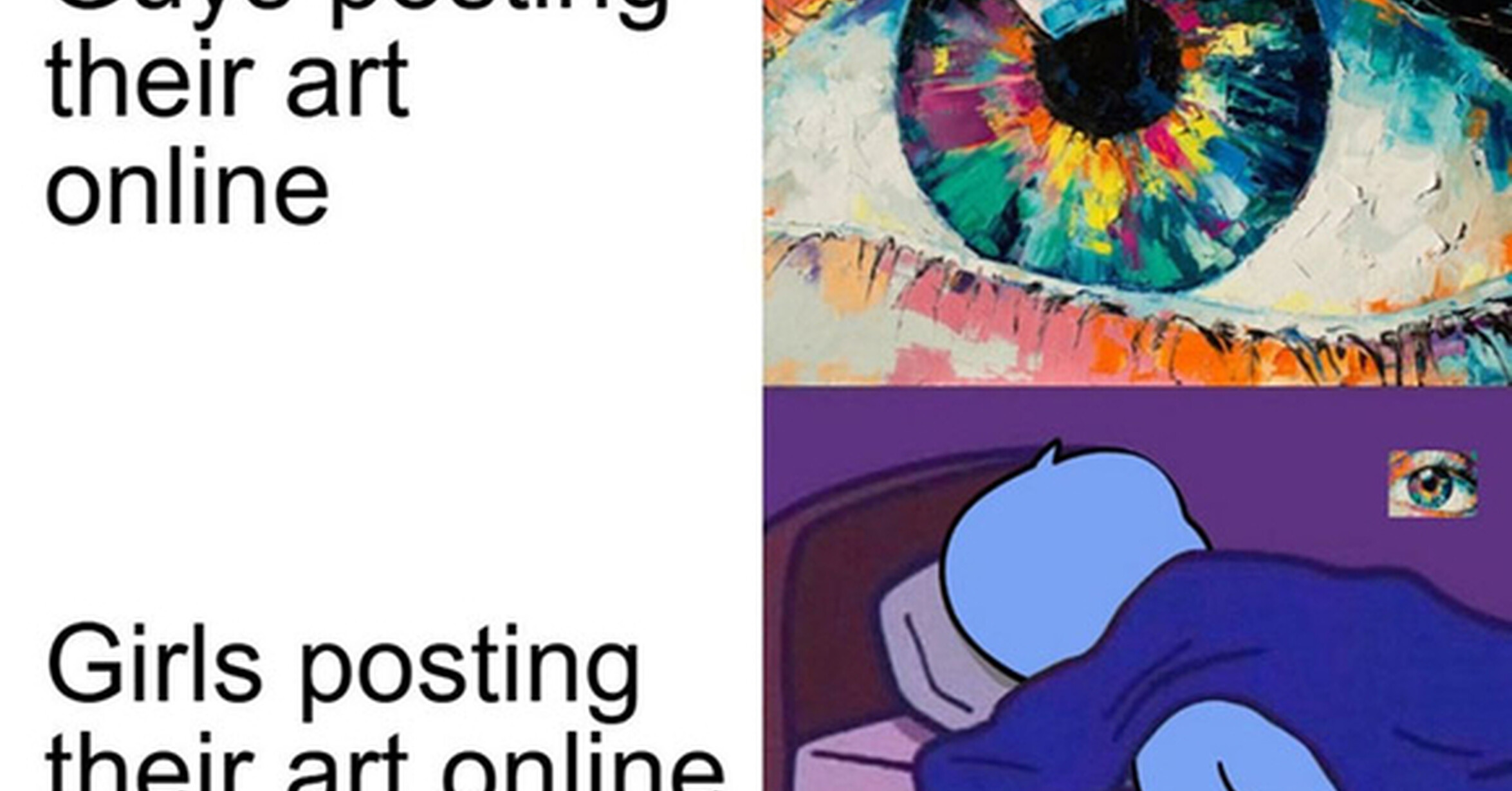 ¡Cuánta razón! / Distintas formas de postear arte online