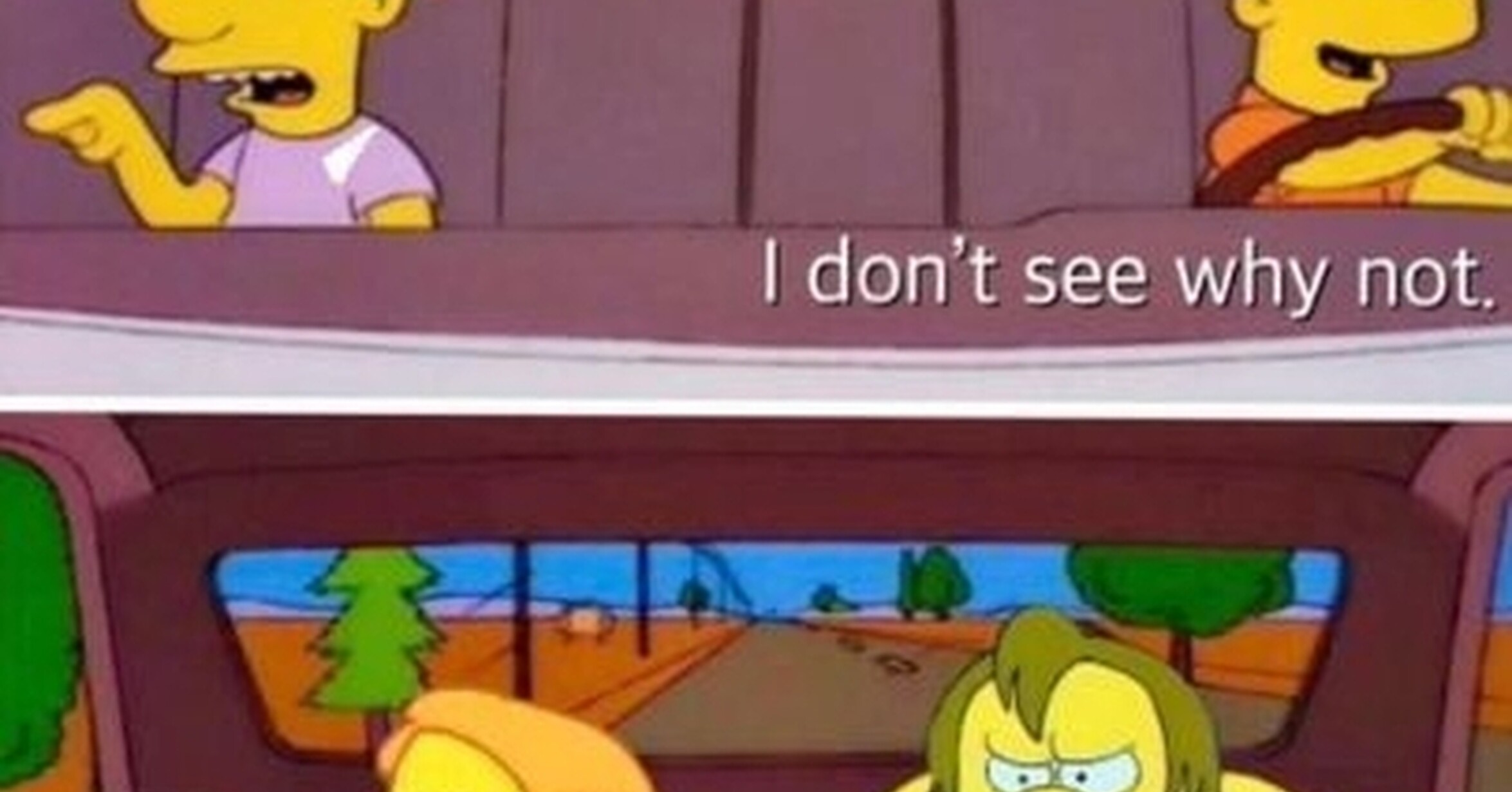 ¡Cuánta razón! / "Bart, ¿podemos intercambiarnos con las versiones de la primera temporada de ...