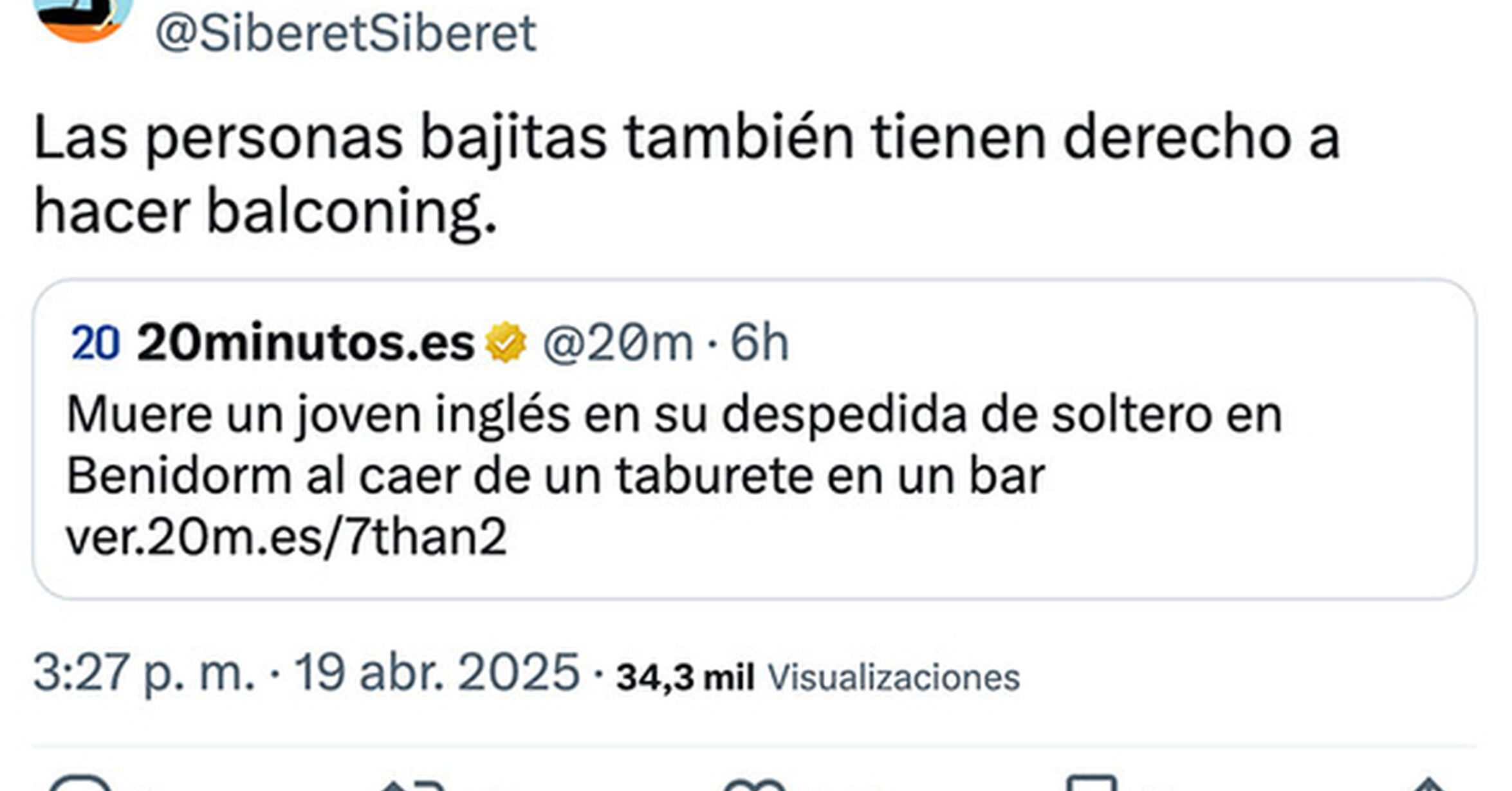 De los creadores del balconing, llega el tabureting