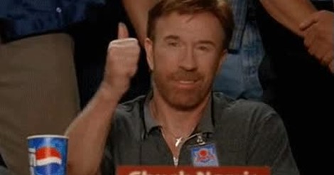 ¡Vaya GIF! / Aprobado por Chuck Norris