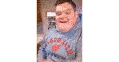 ¡Vaya GIF! / La reacción de un chico con Síndrome de Down al ser ...