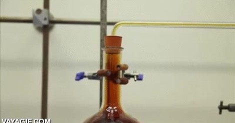 ¡Vaya GIF! / The reaction between Copper and concentrated Nitric acid
