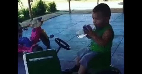 ¡Vaya GIF! / La adorable torpeza y estupidez de algunos niños pequeños