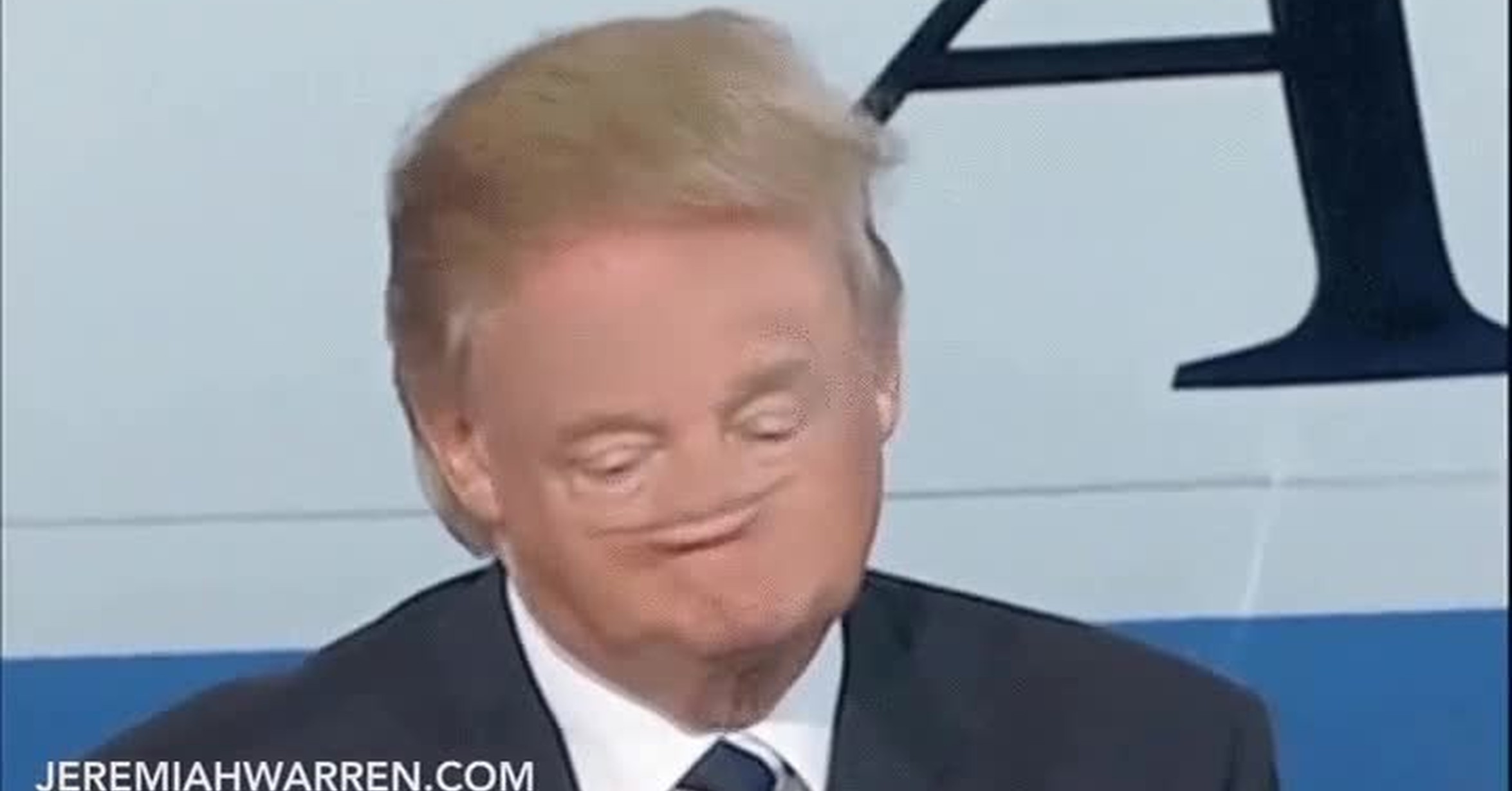 ¡Vaya GIF! / Cuando creías que la cara de Donald Trump no podía ser más ...