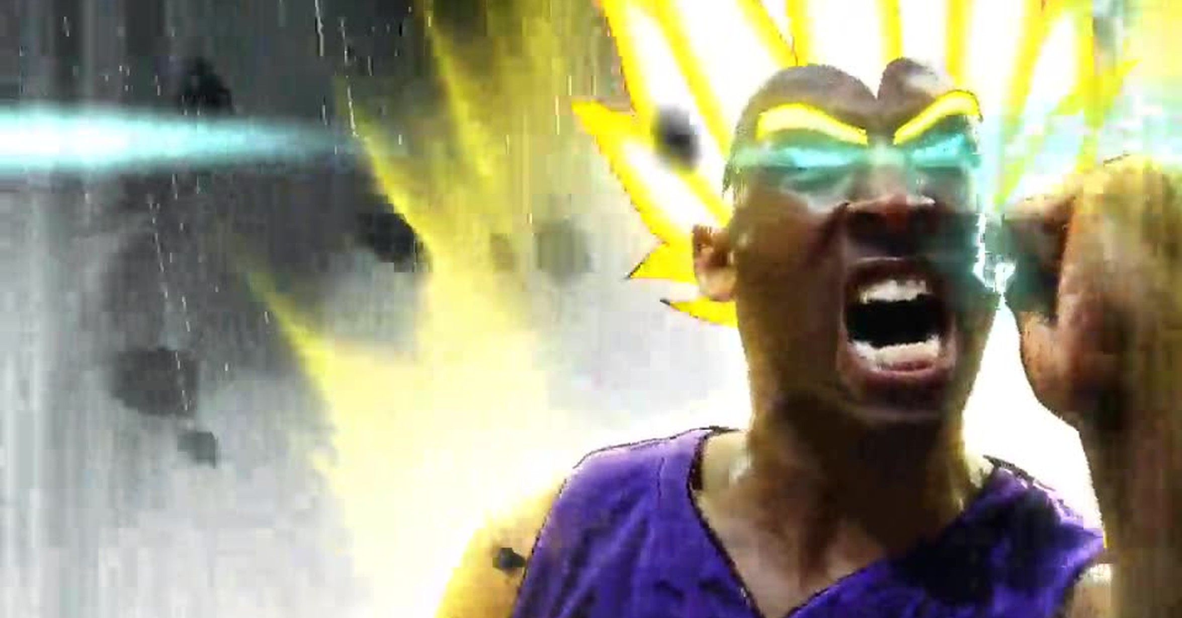 ¡Vaya GIF! / Kobe Bryant transformándose en Super Saiyan