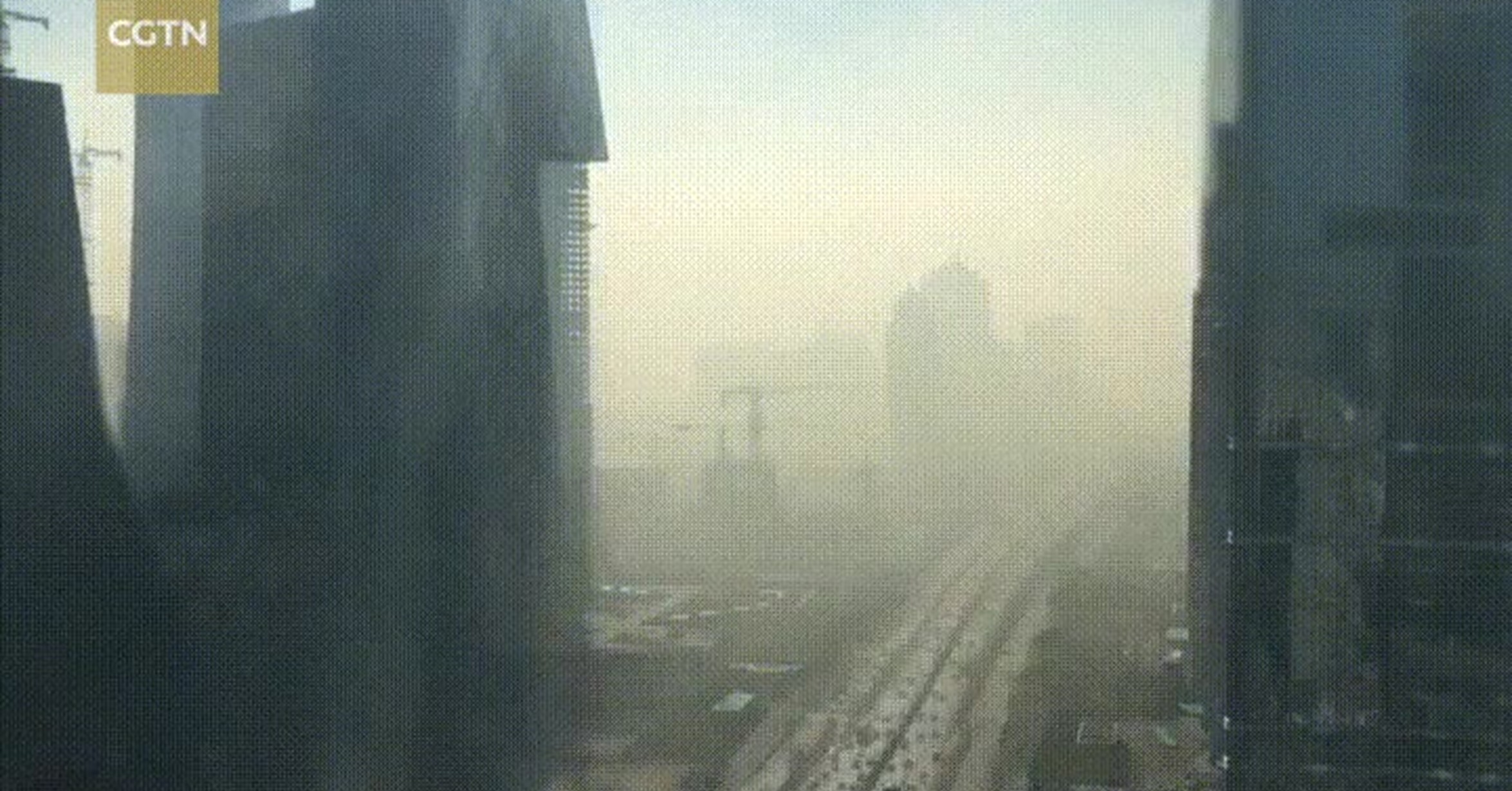 ¡Vaya GIF! / Time-lapse de la niebla tóxica sobre la ciudad de Beijing