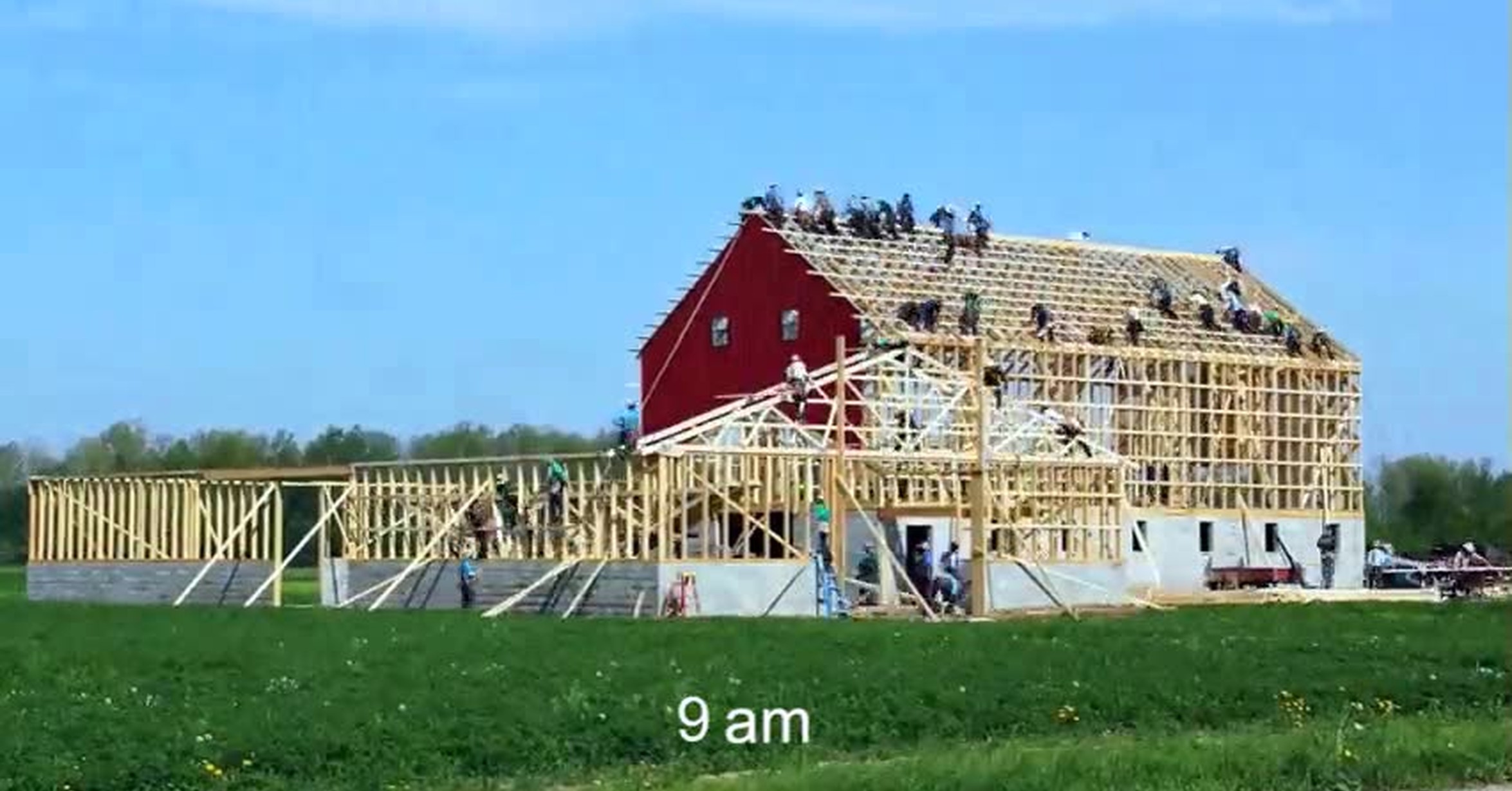 ¡Vaya GIF! / Time-lapse de 10 horas en la construcción de una casa