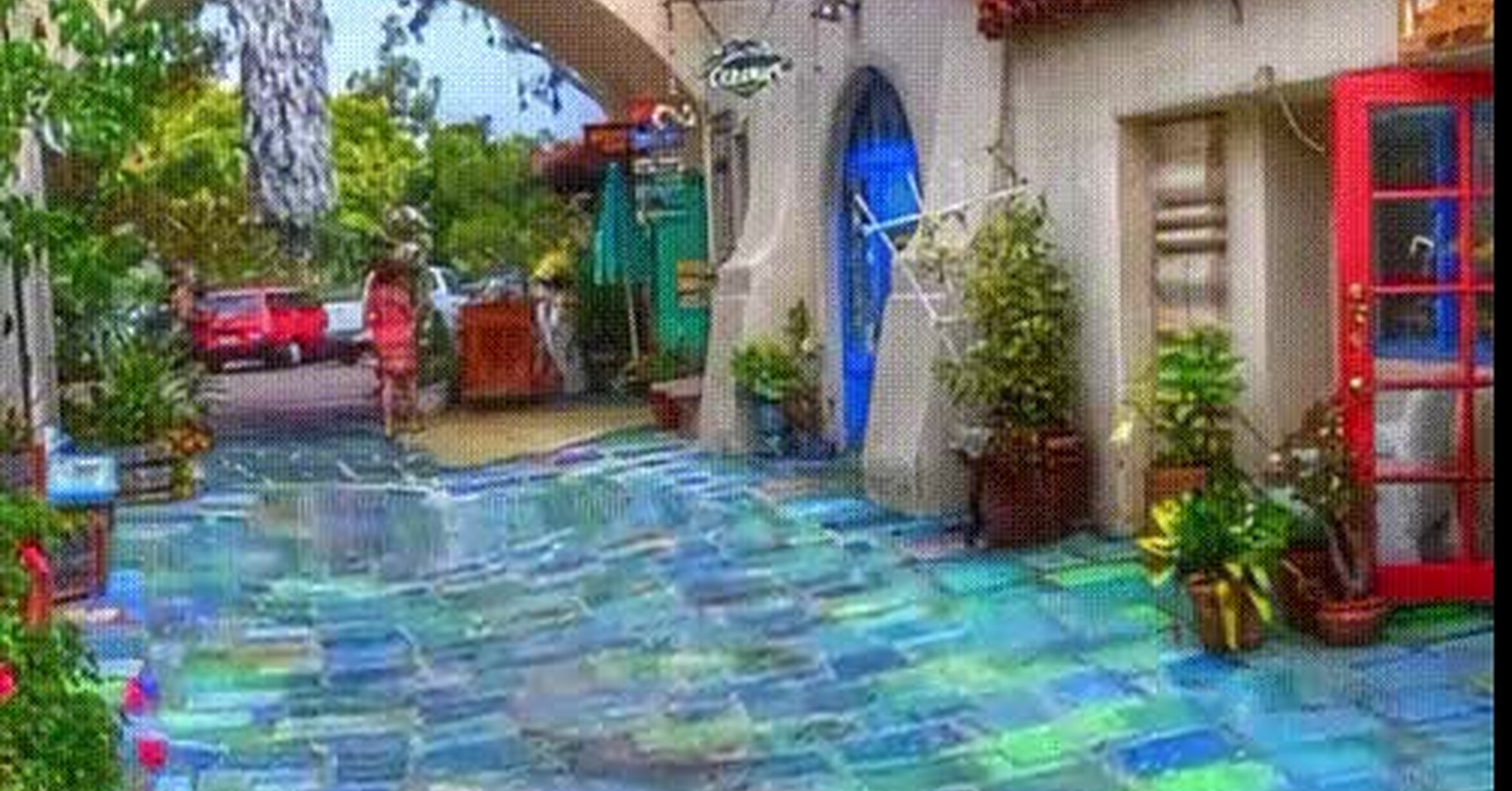 ¡Vaya GIF! / Un suelo de colores que se mueve en tu cabeza