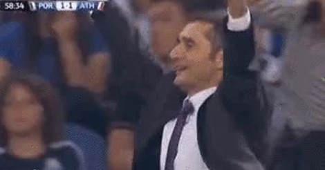[ MEMEDEPORTES ] GIF: La alegría de Valverde tras el gol del empate del ...