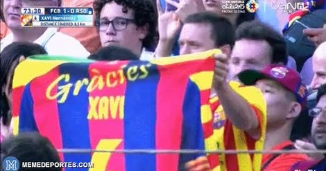 [ MEMEDEPORTES ] GIF: Gracias Xavi. Esto y mucho más se merece este maestro