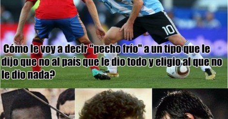 [ MEMEDEPORTES ] ¿Cómo le voy a decir pecho frío a Messi?