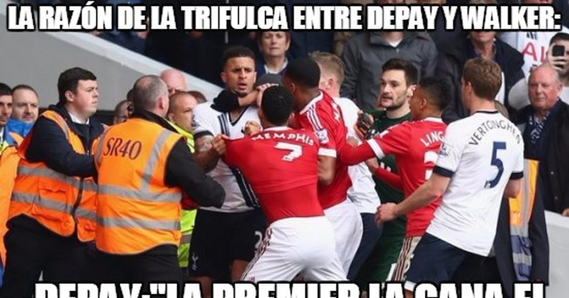 [ MEMEDEPORTES ] La razón de la trifulca entre Depay y Walker: