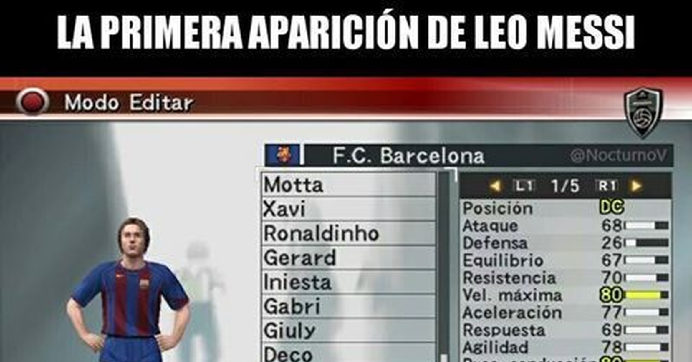 [ MEMEDEPORTES ] La primera aparición de Messi en un videojuego