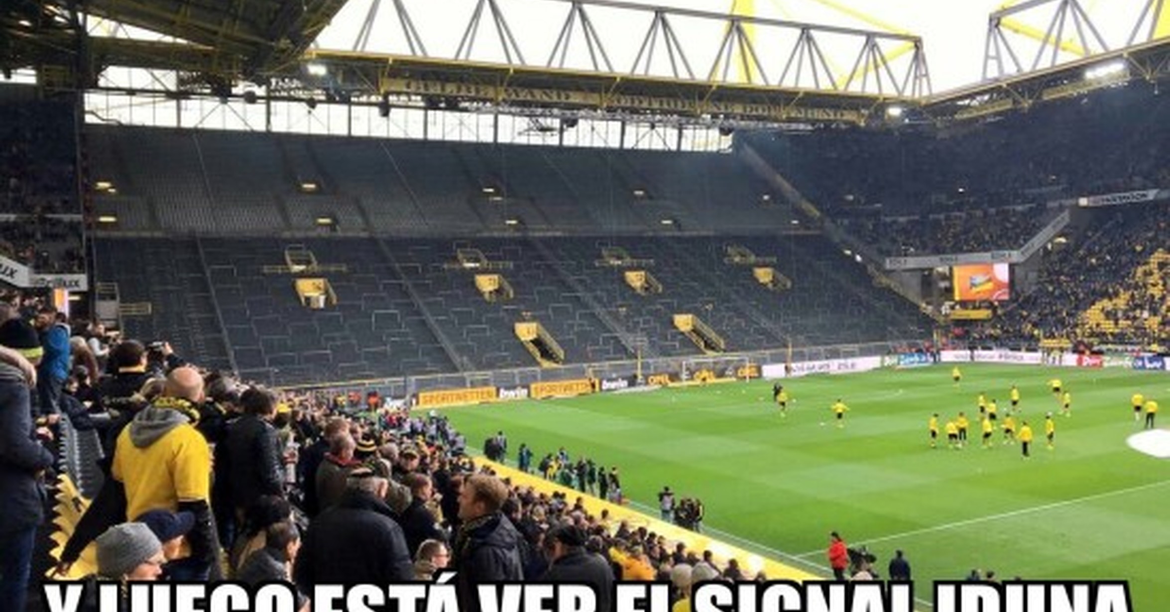 [ MEMEDEPORTES ] El extraño aspecto del Signal Iduna Park sin la ...