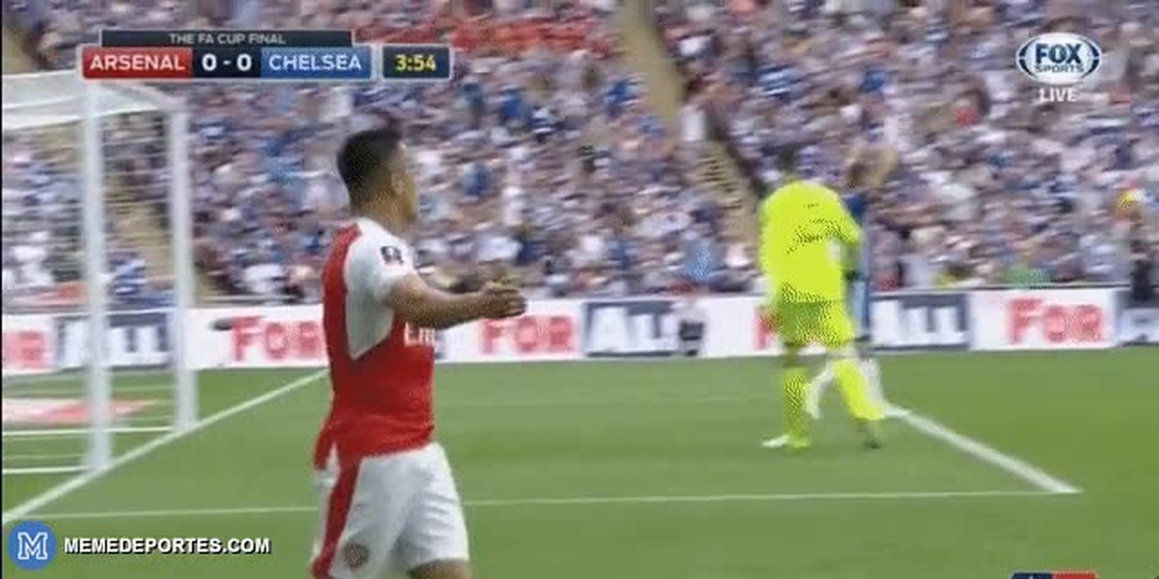 [ MEMEDEPORTES ] GIF: Gooooool de Alexis Sánchez que adelanta al ...