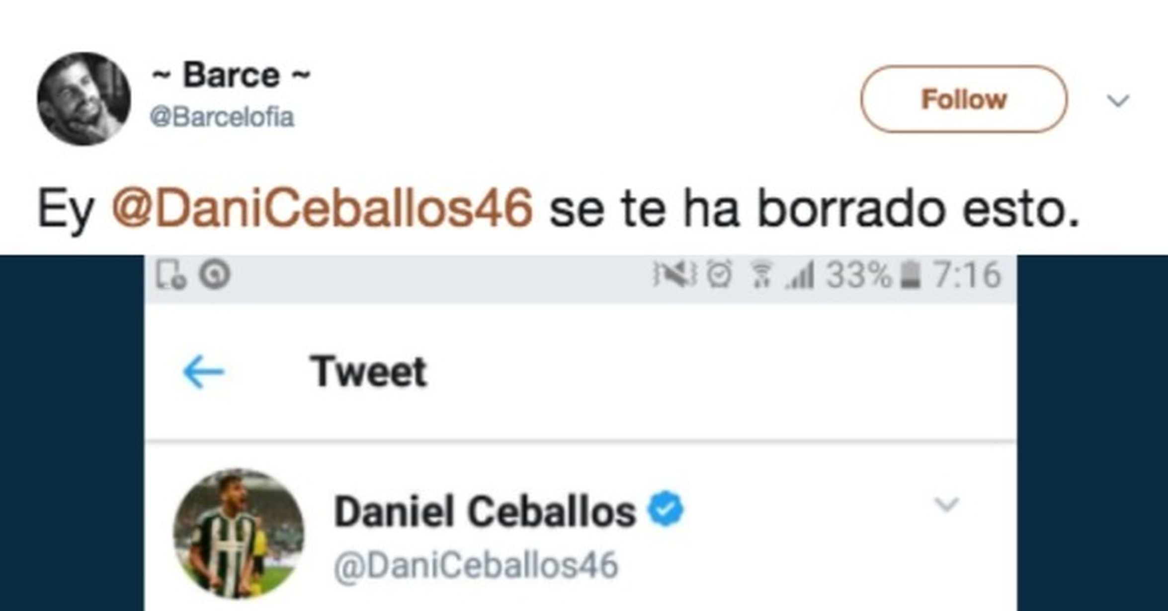 [ MEMEDEPORTES ] Los tweets del pasado culé de Ceballos que han ...