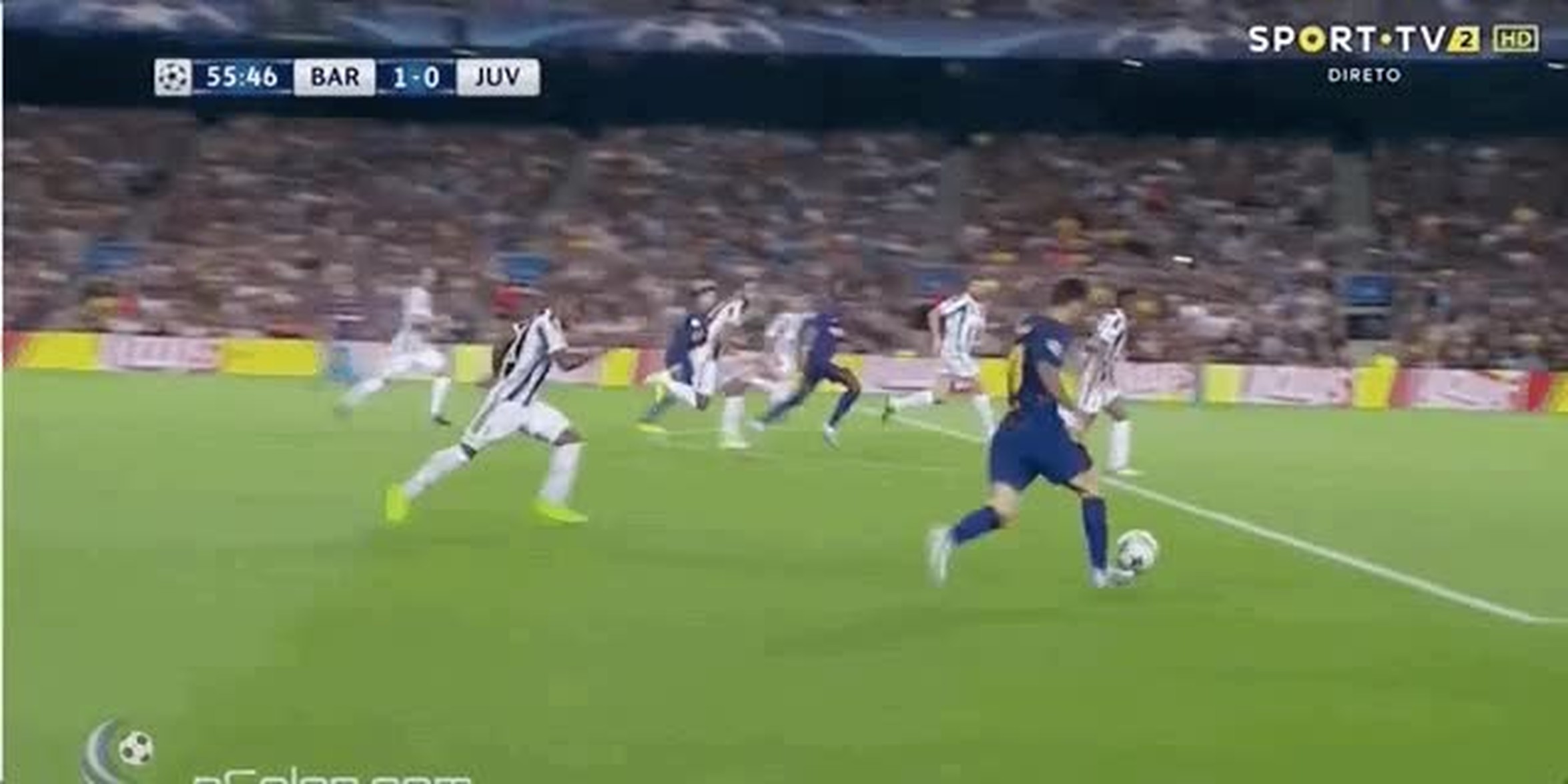 [ MEMEDEPORTES ] GIF: Gooool de Rakitic tras un jugadón de Messi