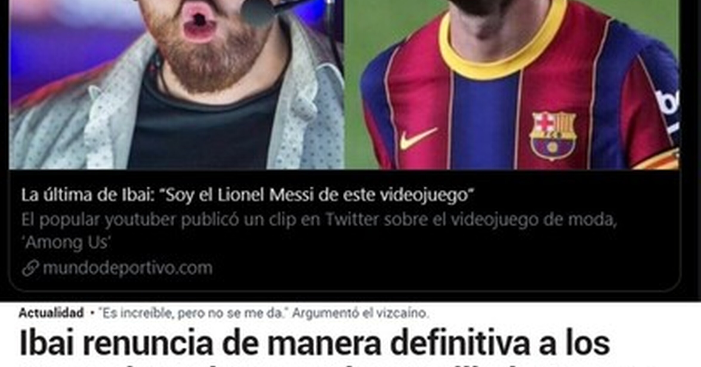 [ MEMEDEPORTES ] El Lionel Messi de Among us.