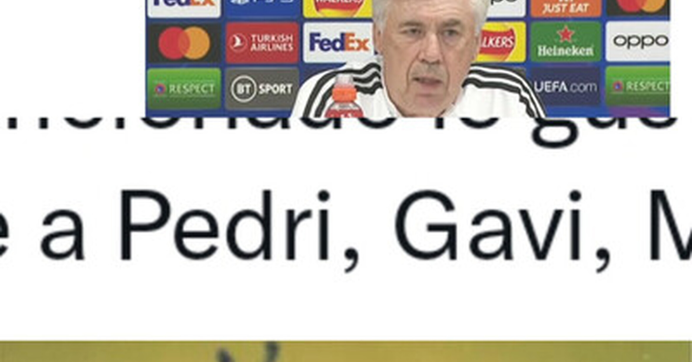 [ MEMEDEPORTES ] ¿Cómo que Pedri y Gavi, Carletto?