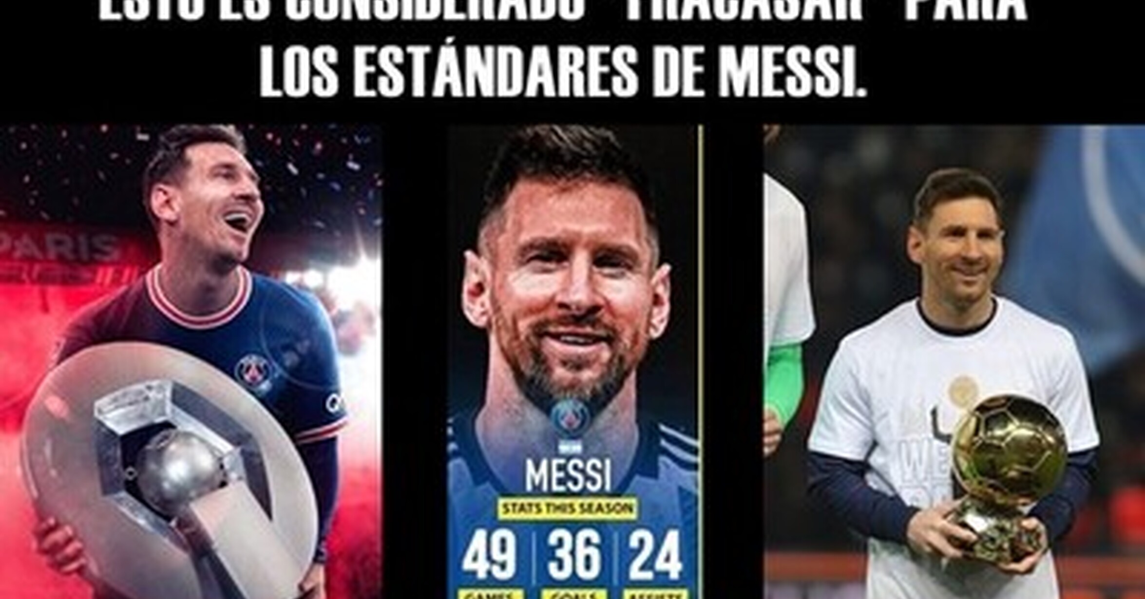 [ MEMEDEPORTES ] El fracaso de Messi es el prime de cualquier otro ...