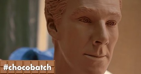 ¡No tengo tele! / Así es la escultura de Benedict Cumberbatch en chocolate