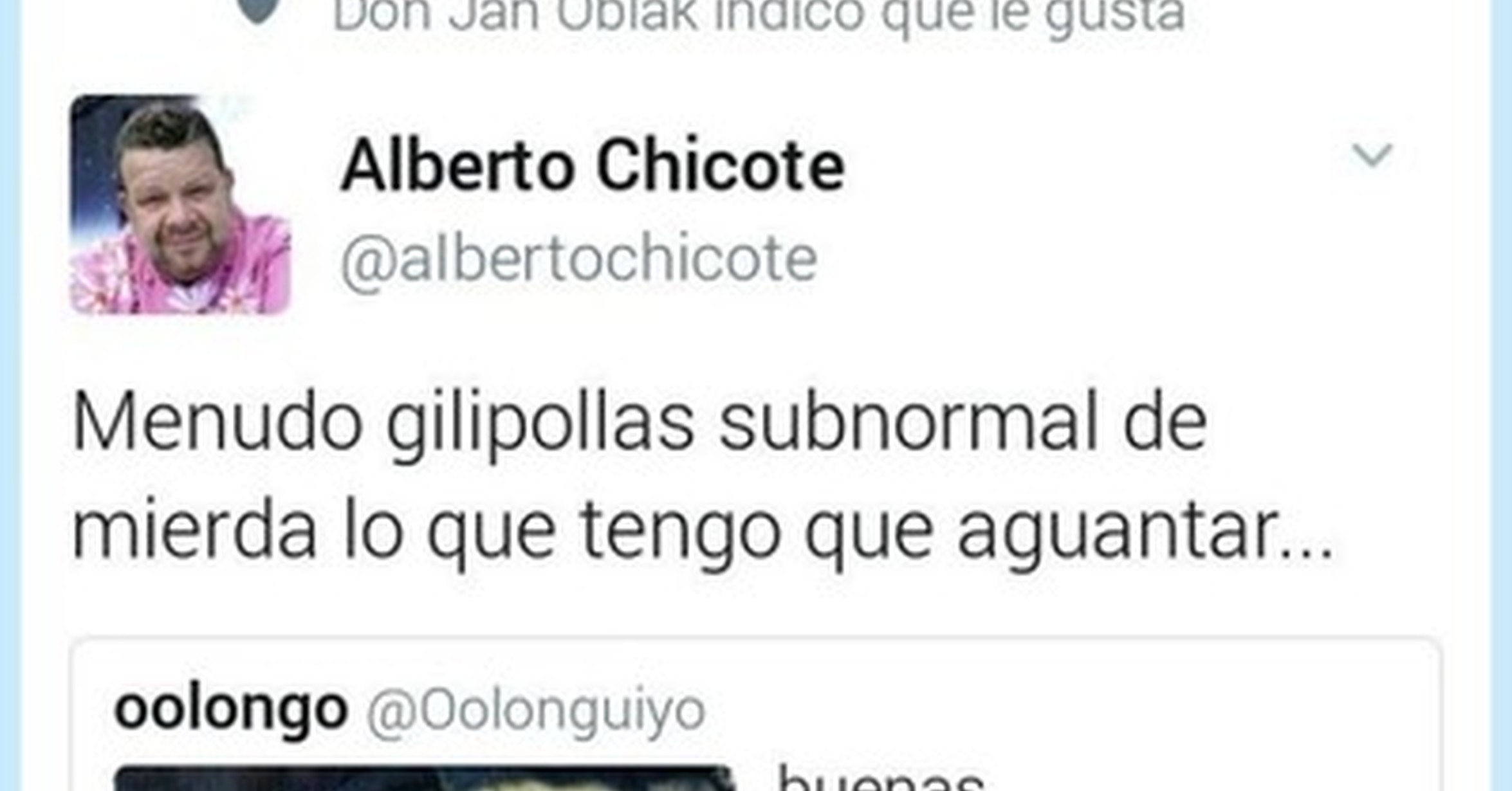 VEF > Visto en las Redes > Chicote explota en Twitter tras cansarse de ...