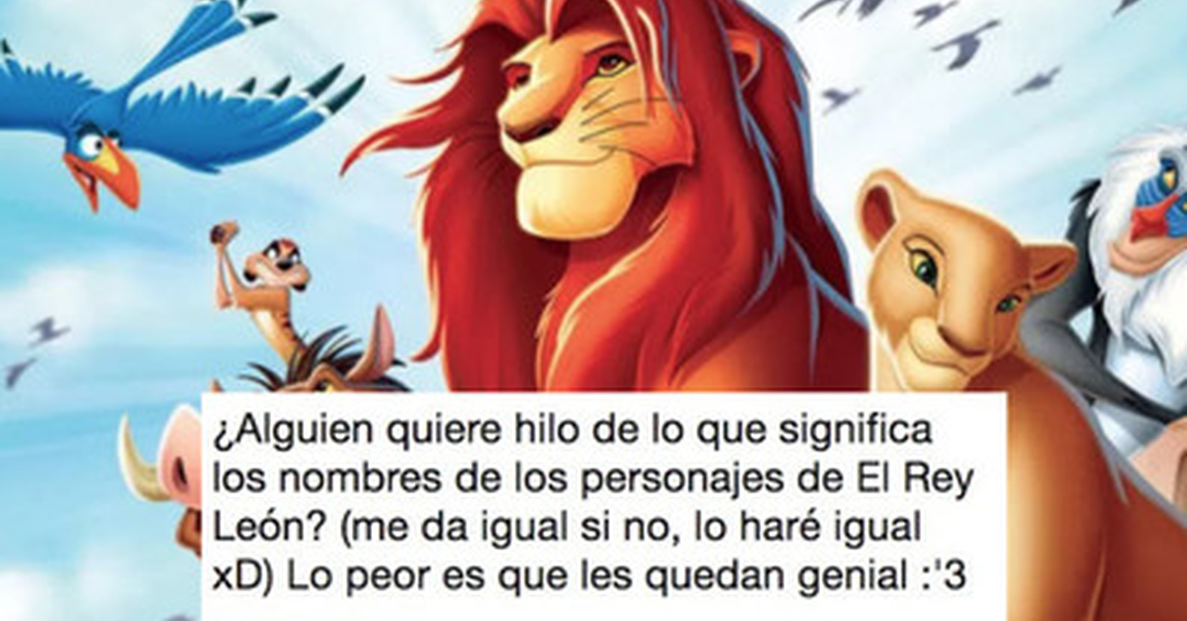 Nombres De Los Personajes Del Rey León 3