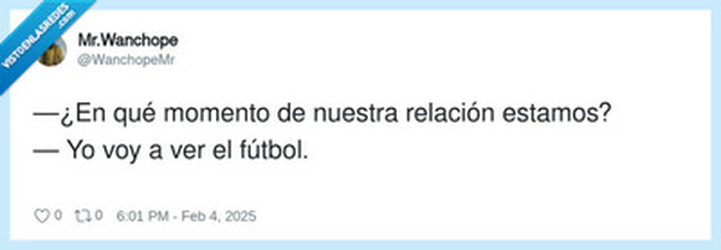 VEF > Visto en las Redes > Vamos, que la relación está muerta, por ...