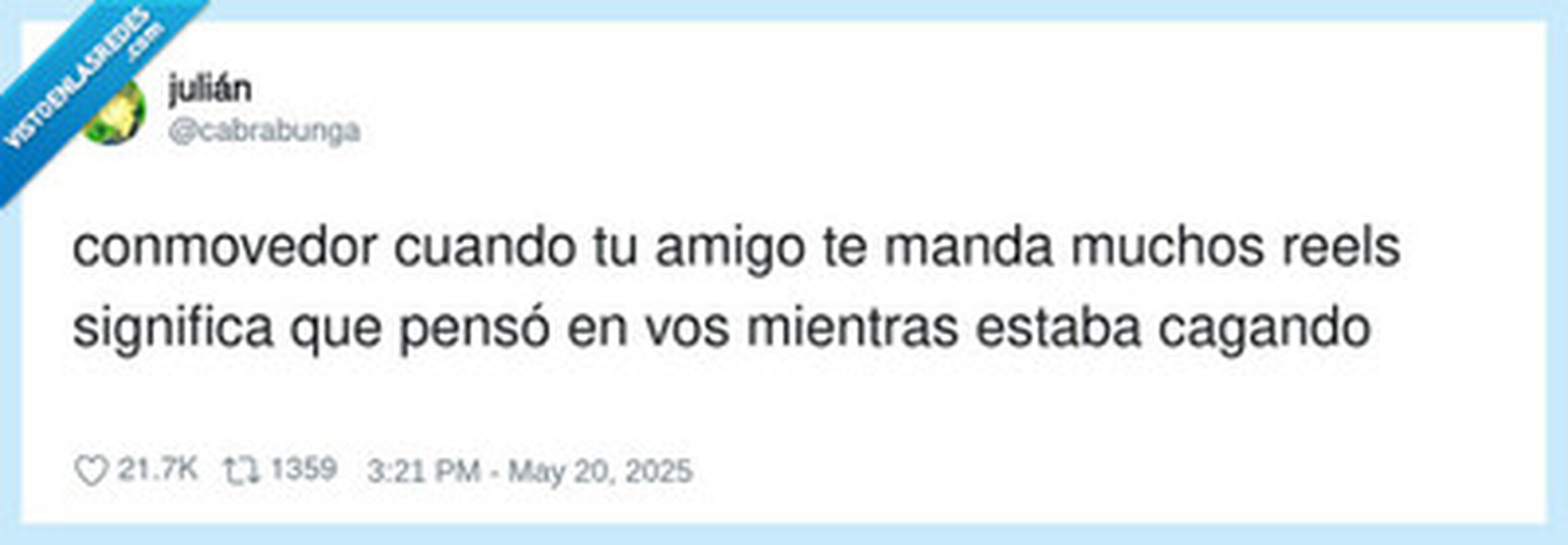 VEF > Visto en las Redes > Hay que dar las gracias, supongo, por ...