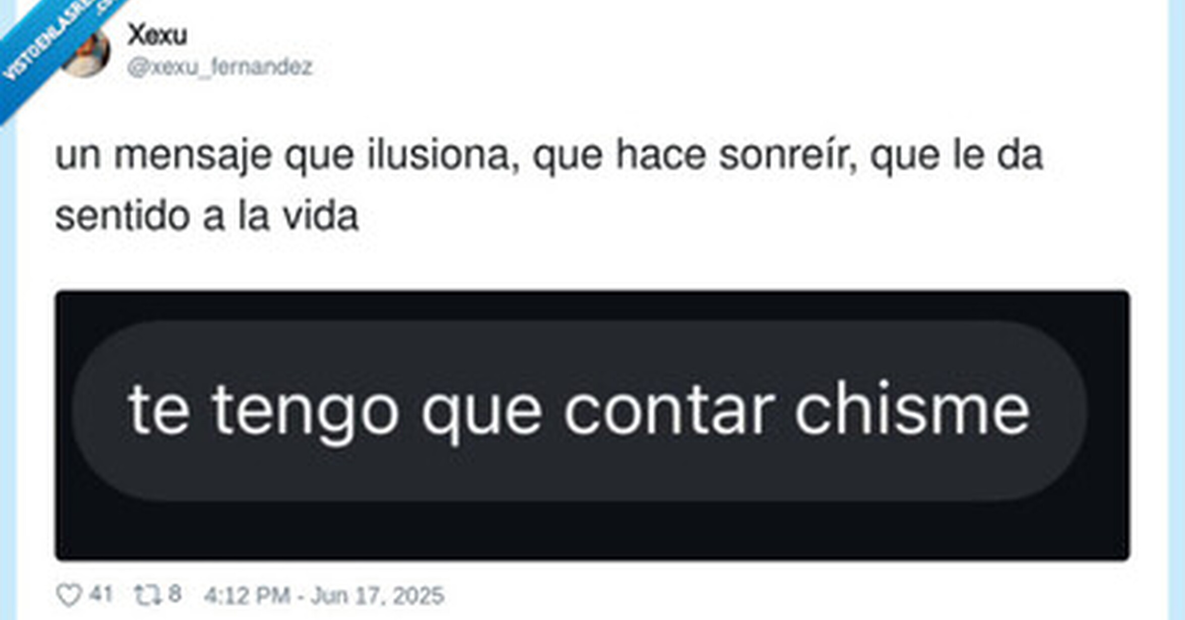 VEF > Visto en las Redes > Vivo por este tipo de mensajes, por @xexu ...