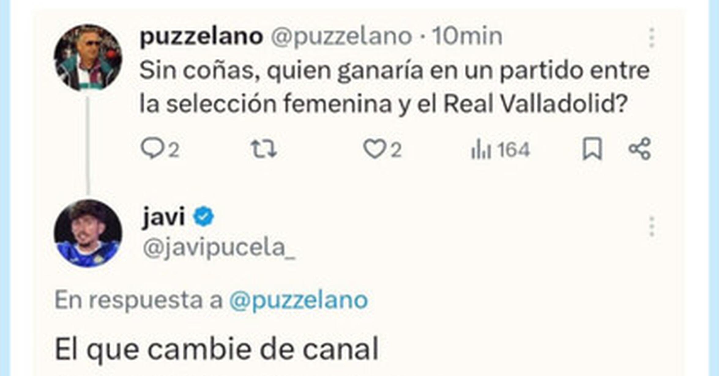 VEF > Visto en las Redes > Insufrible a partes iguales, por @morodelsur