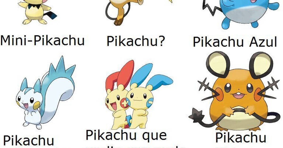 Las múltiples versiones de Pikachu