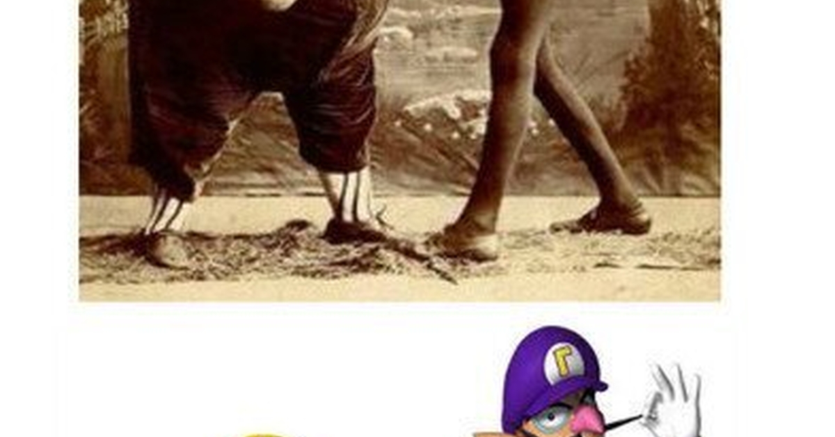 Se encontro una imagen con los antepasados de Mario amarillo y Luigi ...