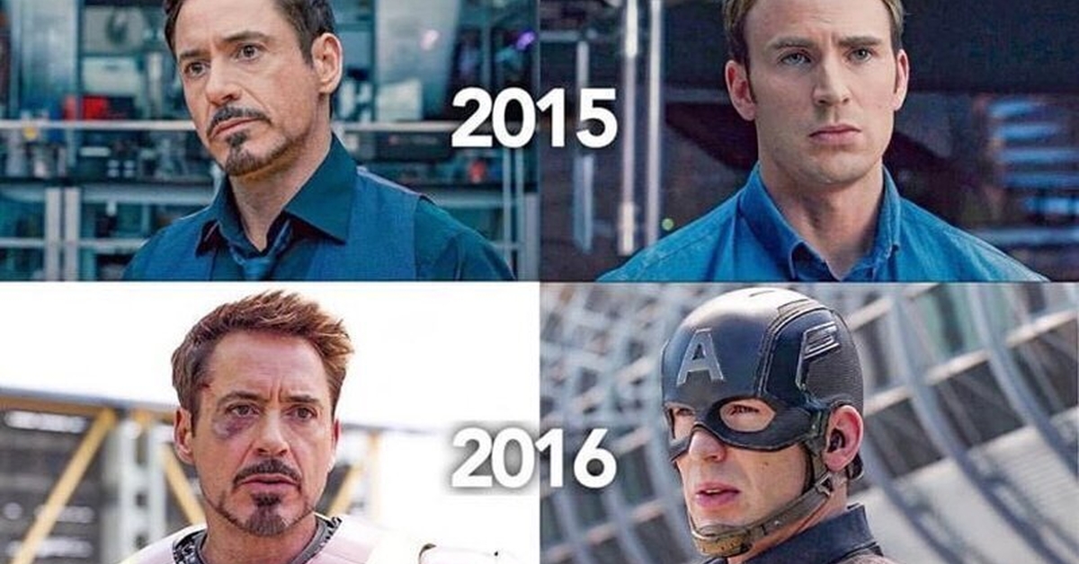 Tony y Steve a lo largo de los años