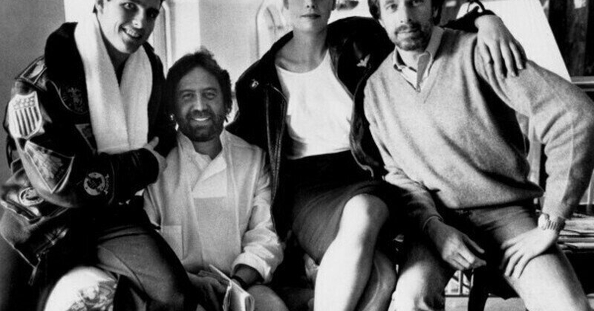 Tom Cruise, Don Simpson, Kelly McGillis y Jerry Bruckheimer en el ...