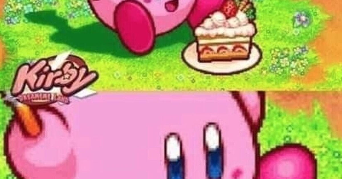 Kirby absorbe por los dos lados.