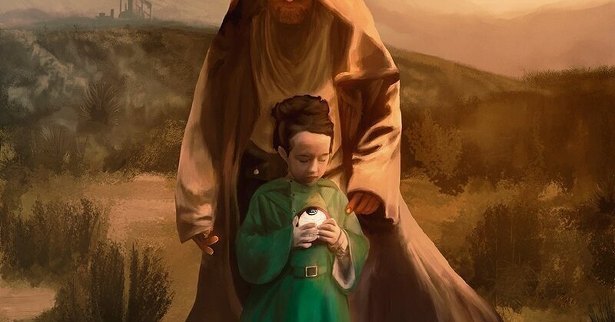 ¡Qué preciosidad de póster de Obi-Wan Kenobi!