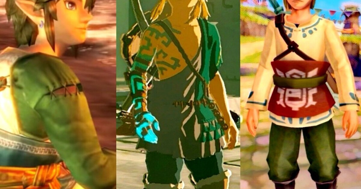 La ropa inicial de Link en sus últimos juegos