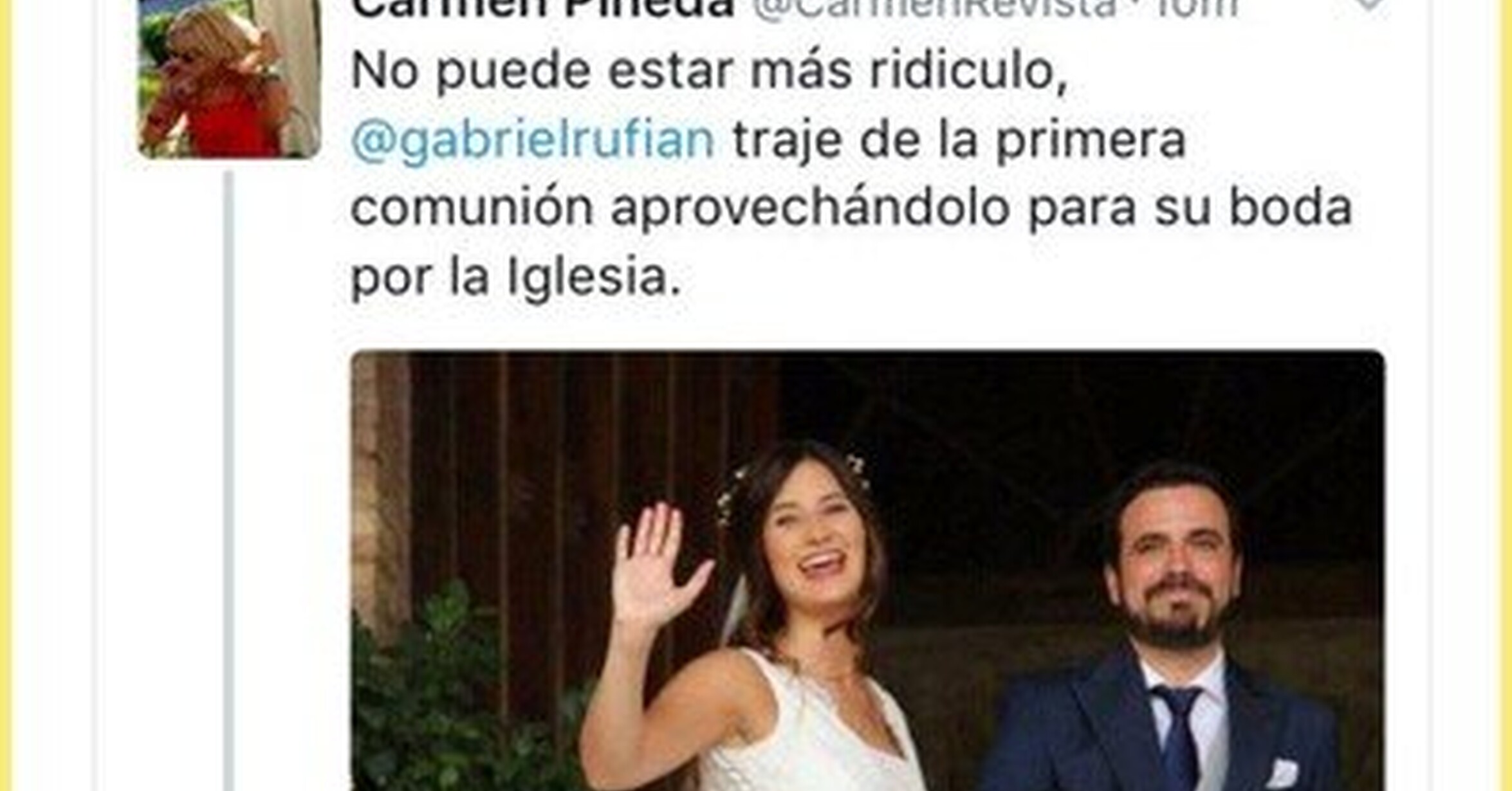 Gabriel Rufián se ha casado y así ha sido su boda