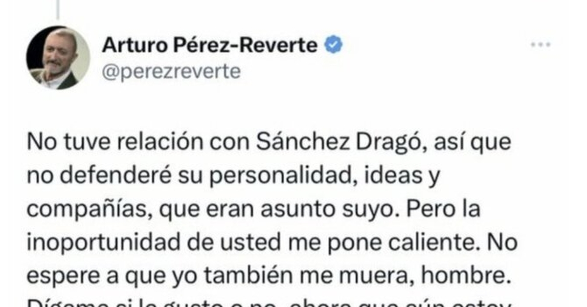 Sublime respuesta de Arturo Pérez-Reverte