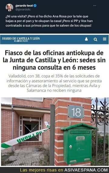 El alarmismo de los okupas no era para tanto El alarmismo de los okupas no era para tanto