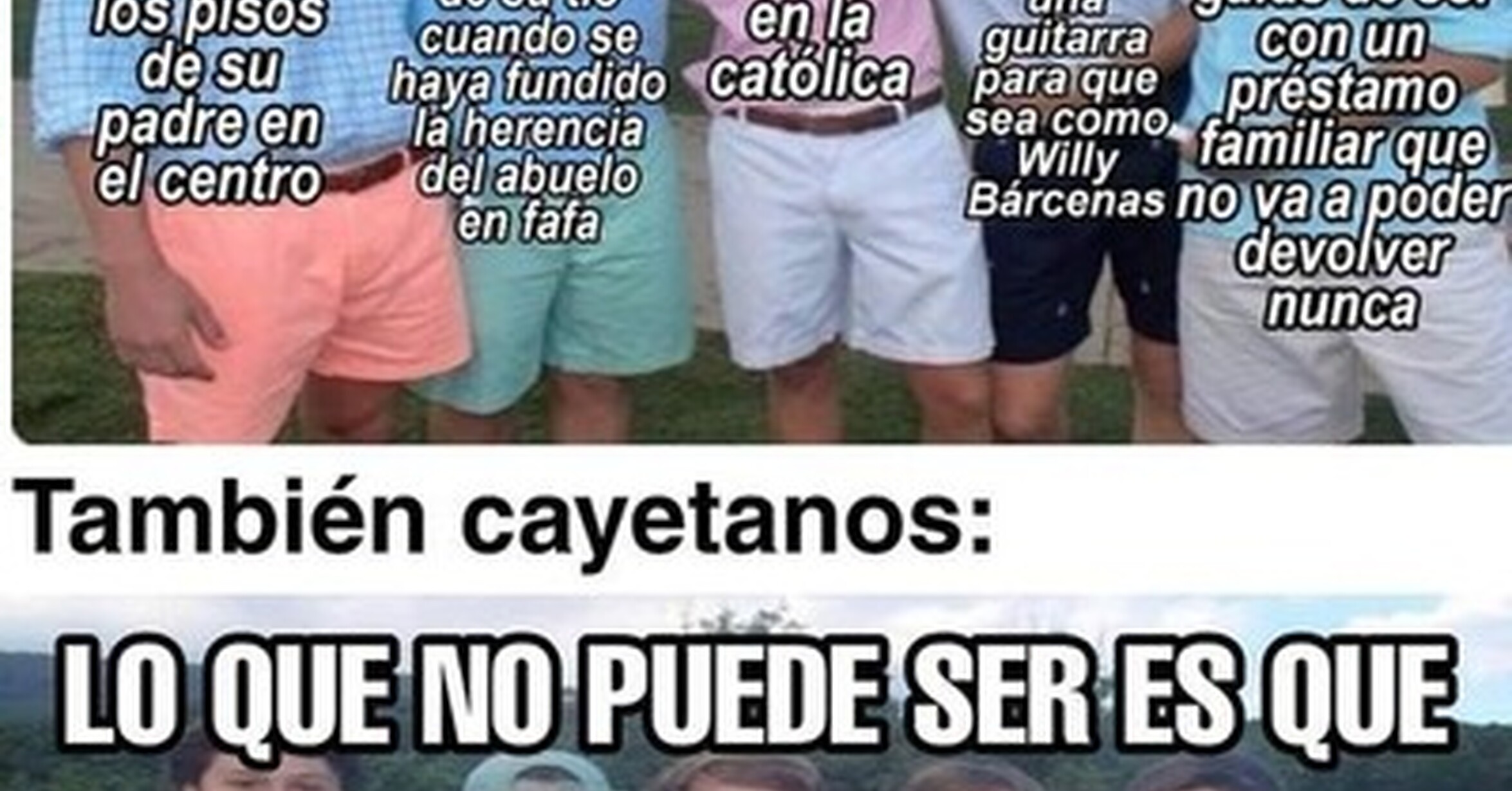 Cuánto cabrón / Estos Cayetanos...