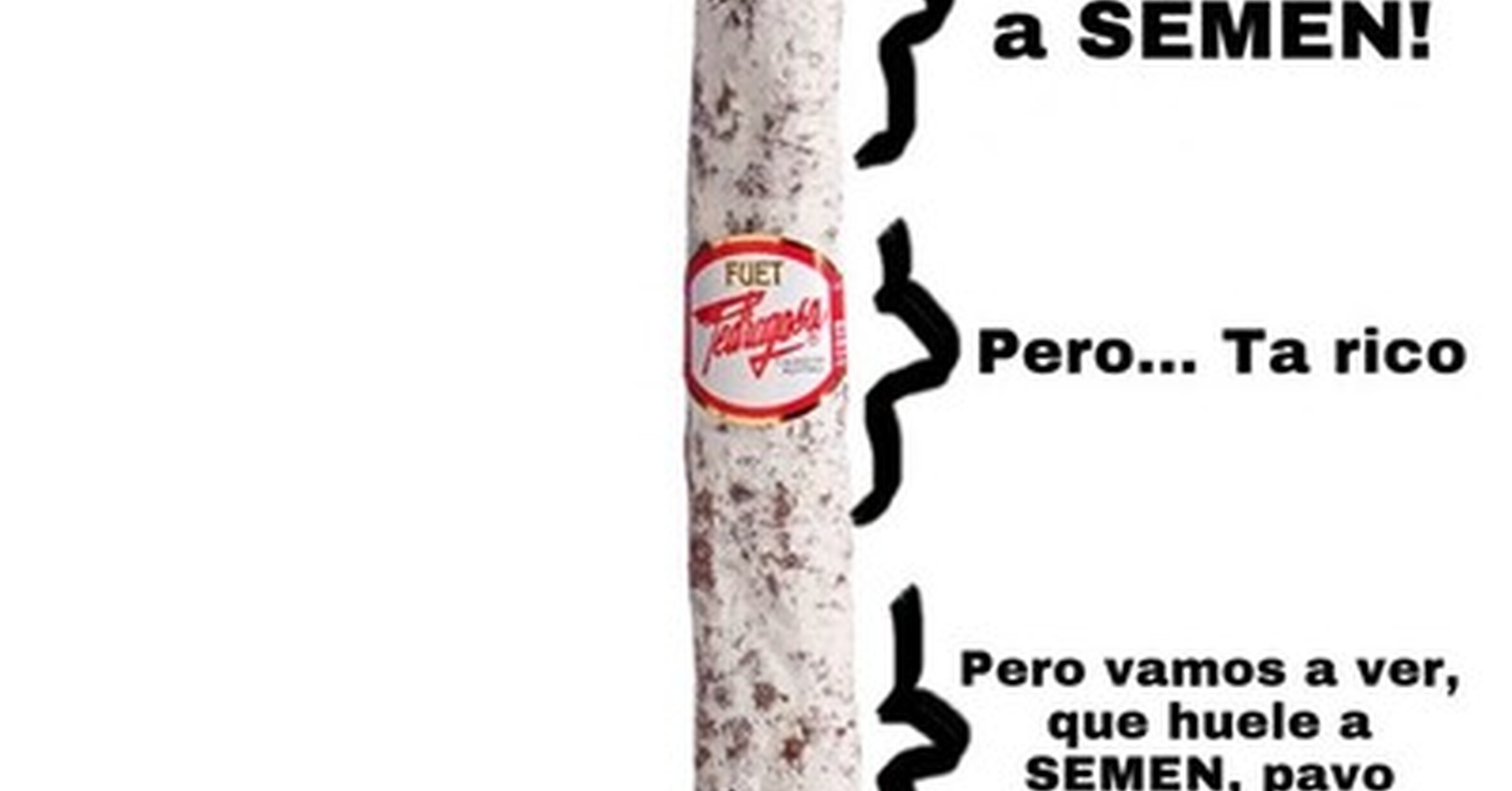 Cuánto cabrón / Etapas de comerse un fuet