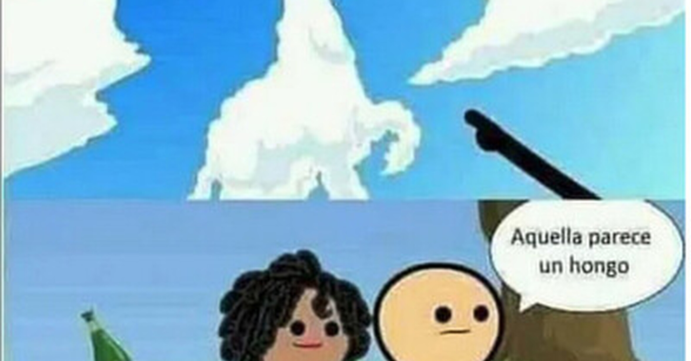 Cuánto cabrón / Las nubes que parecen hongos no son nubes