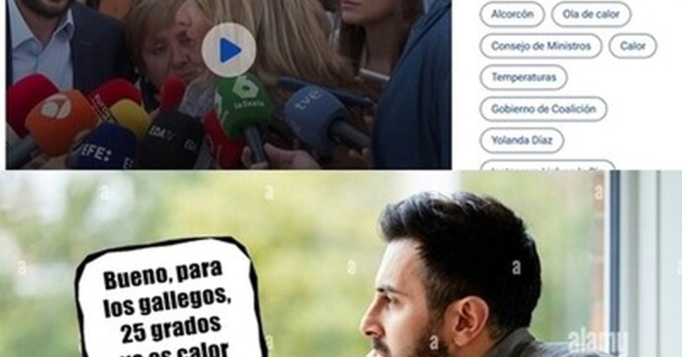 Cuánto cabrón / Para nosotros 25 grados son como 45 para un murciano...